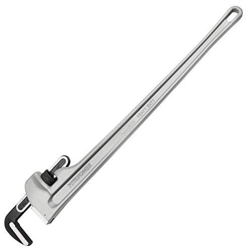 MAXPOWER 48-inch Pipe Wrench, Heavy Duty Large Straight Plumbing Wrenc