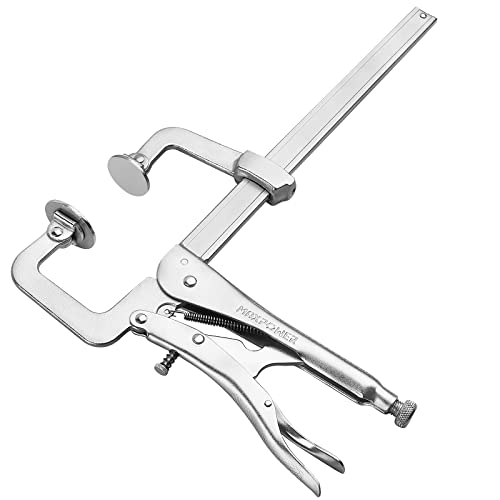 MAXPOWER Sliding Arm Locking C Clamp 12 inch, Max Jaw Opening Capacity