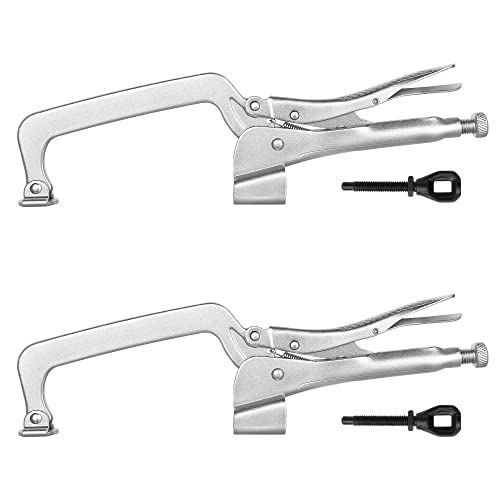 MAXPOWER Bench Clamp 14-inch, with M8 Bolts, Hold-down Locking Clamps